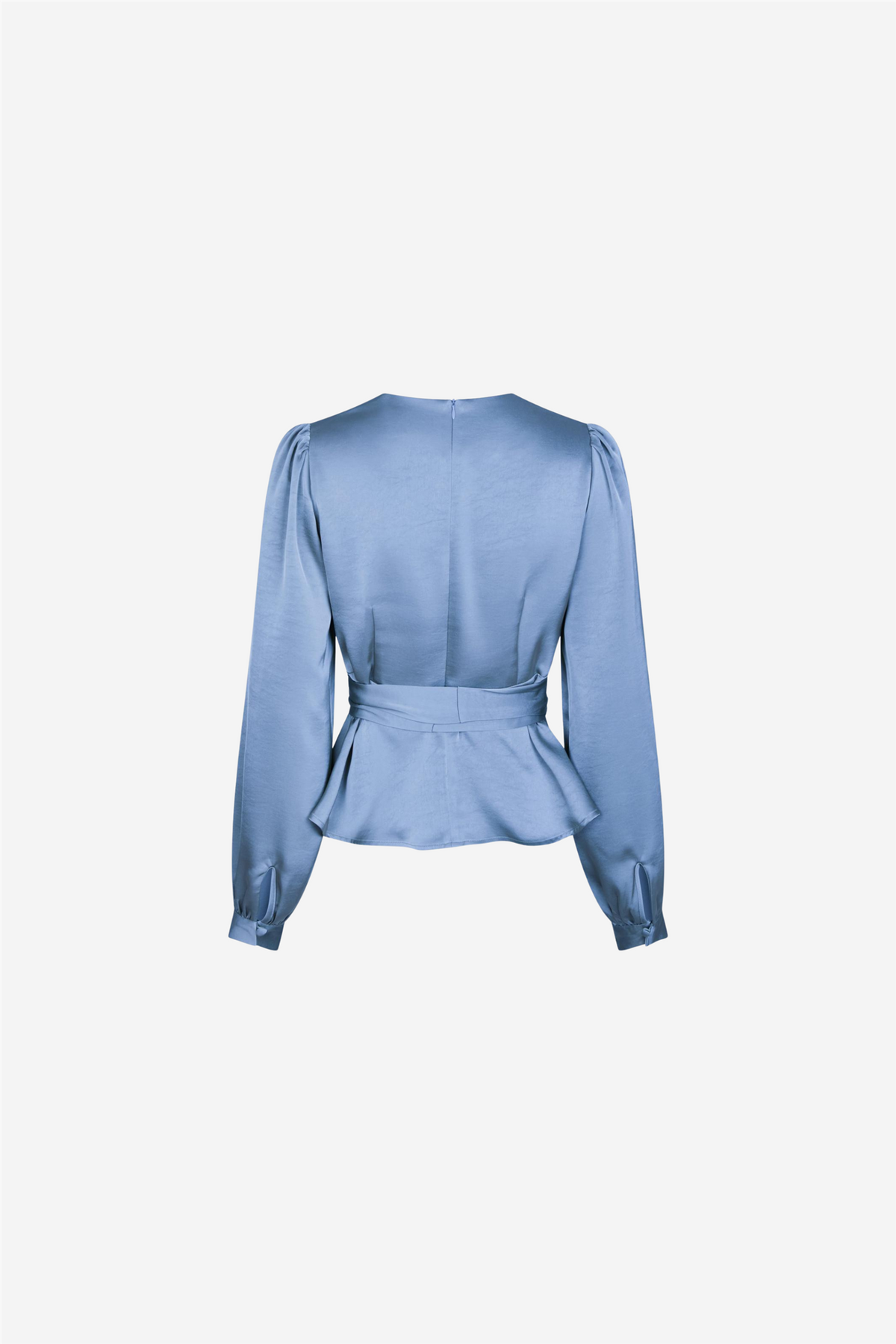 Rista Heavy Sateen Blouse Smoke Blue – Me & My Cousin